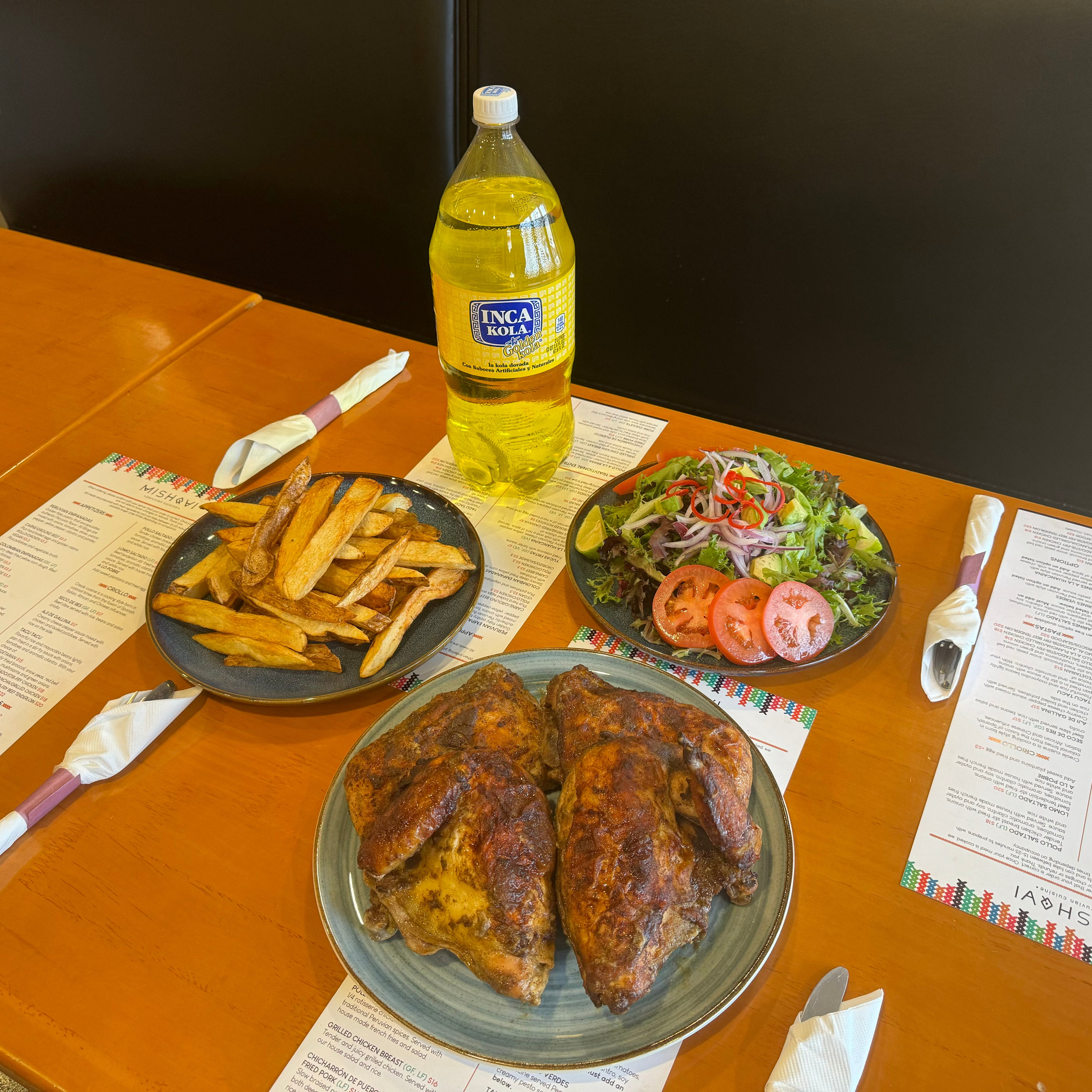 Combo Pollo Entero/ Whole Rotisserie Chicken Combo | Mishqui Peruvian ...